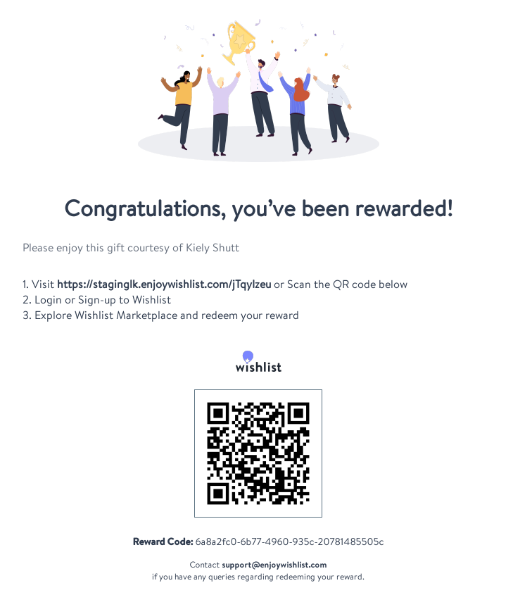 Sign-Up from PDF Reward – Wishlist