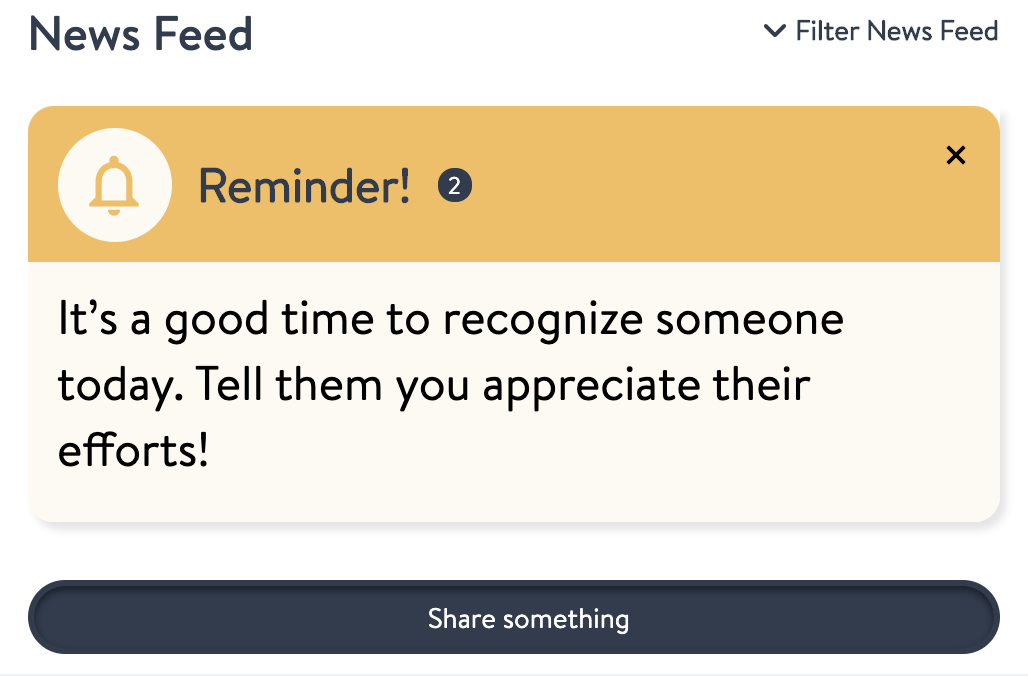 Recognition Reminders – Wishlist